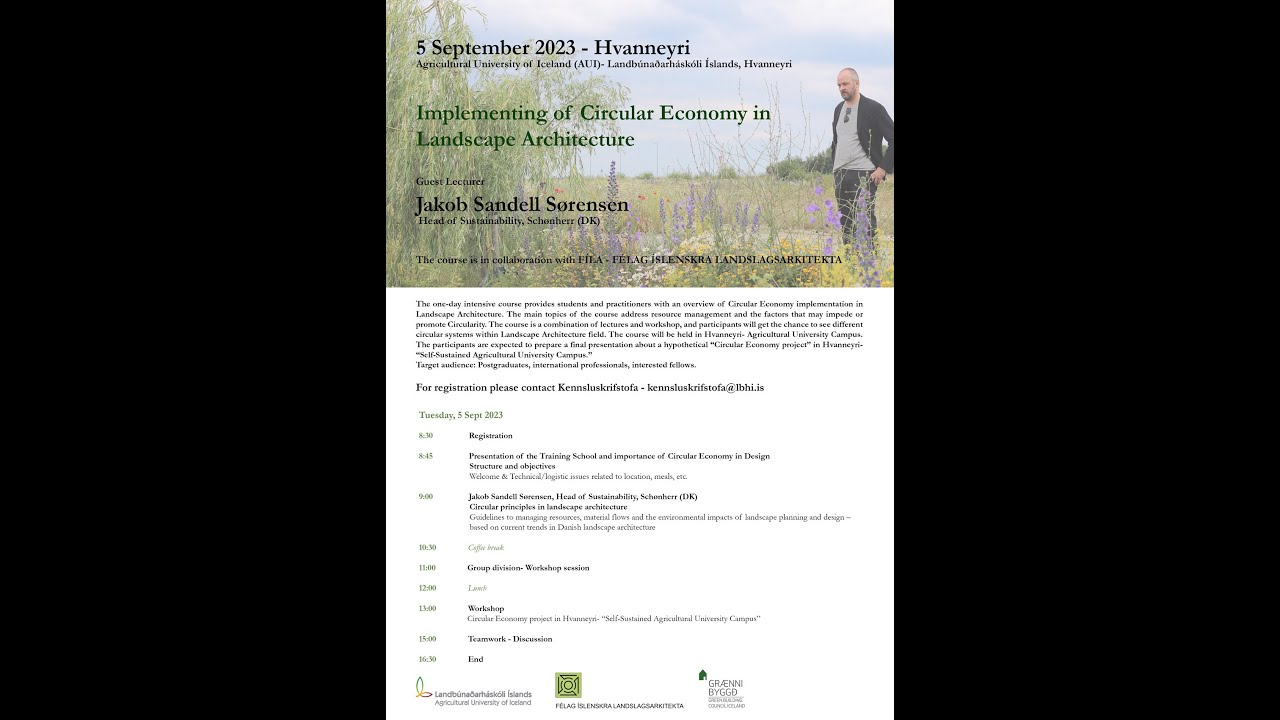 Circular principals in landscape architecture