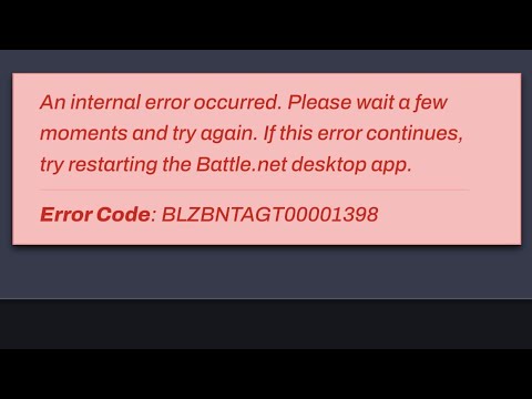 how to fix Diablo 4 BLZBNTAGT00001398 Error | Battlenet Diablo 4 An Internal Error Occurred