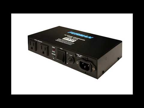 Furman AC-215A Compact Power Conditioner with Auto-Resetting Voltage Protection - Black