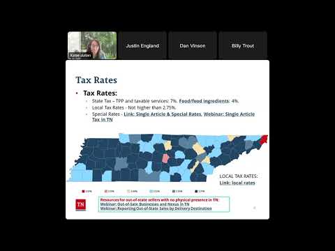 Tax Webinar: Completing the Sales Tax Return