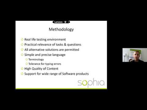 Thomas Geretschlager (Sophia GmbH) - Automatikus vizsgák a Sophia szoftverrel – ECDL és azon túl