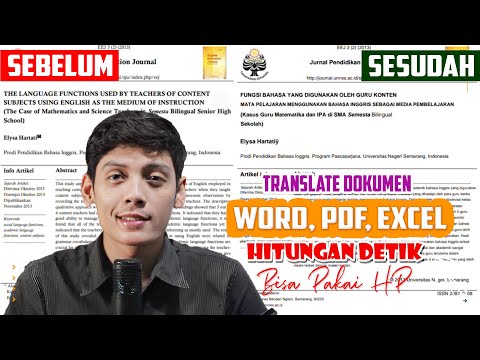 Super Cepat!! Cara Menerjemahkan File Pdf, Word, Excel Tanpa Aplikasi