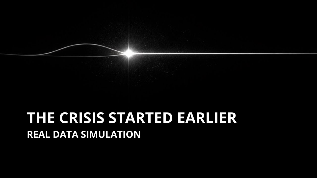 THE CRISIS STARTED EARLIER -  Real Data Simulation 