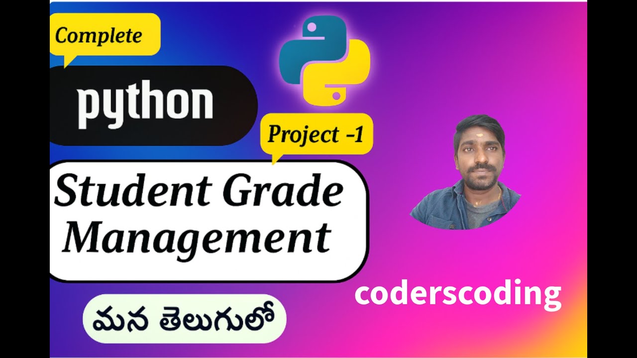 Python Project 01 (Student marks grading Management@coderscoding8772👍👍