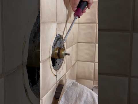 removing a retaining nut from an old delta shower valve #plumbing #hack