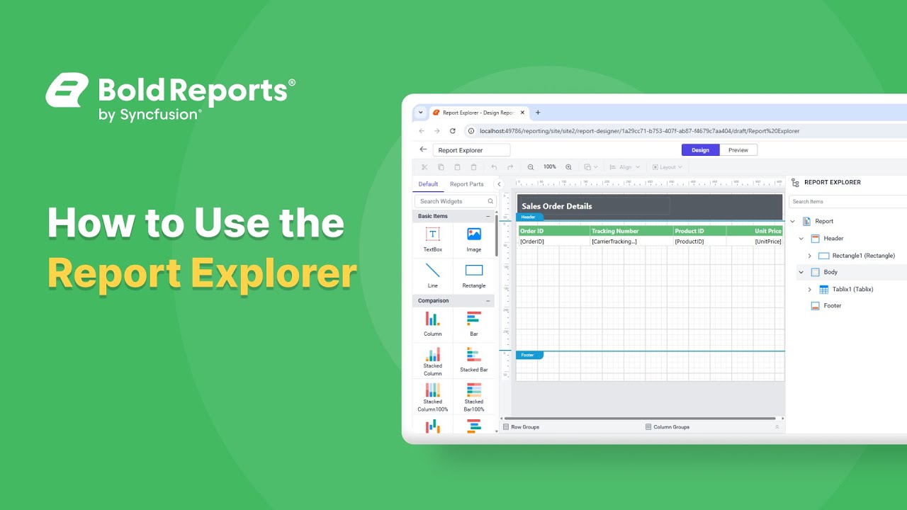 How to Use the Report Explorer | Bold Reports