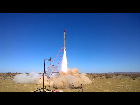 African altitude record: JR101 rocket launch - extended version