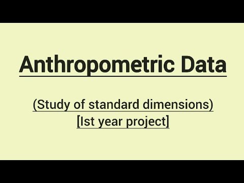 Anthropometrics And It's Data📏