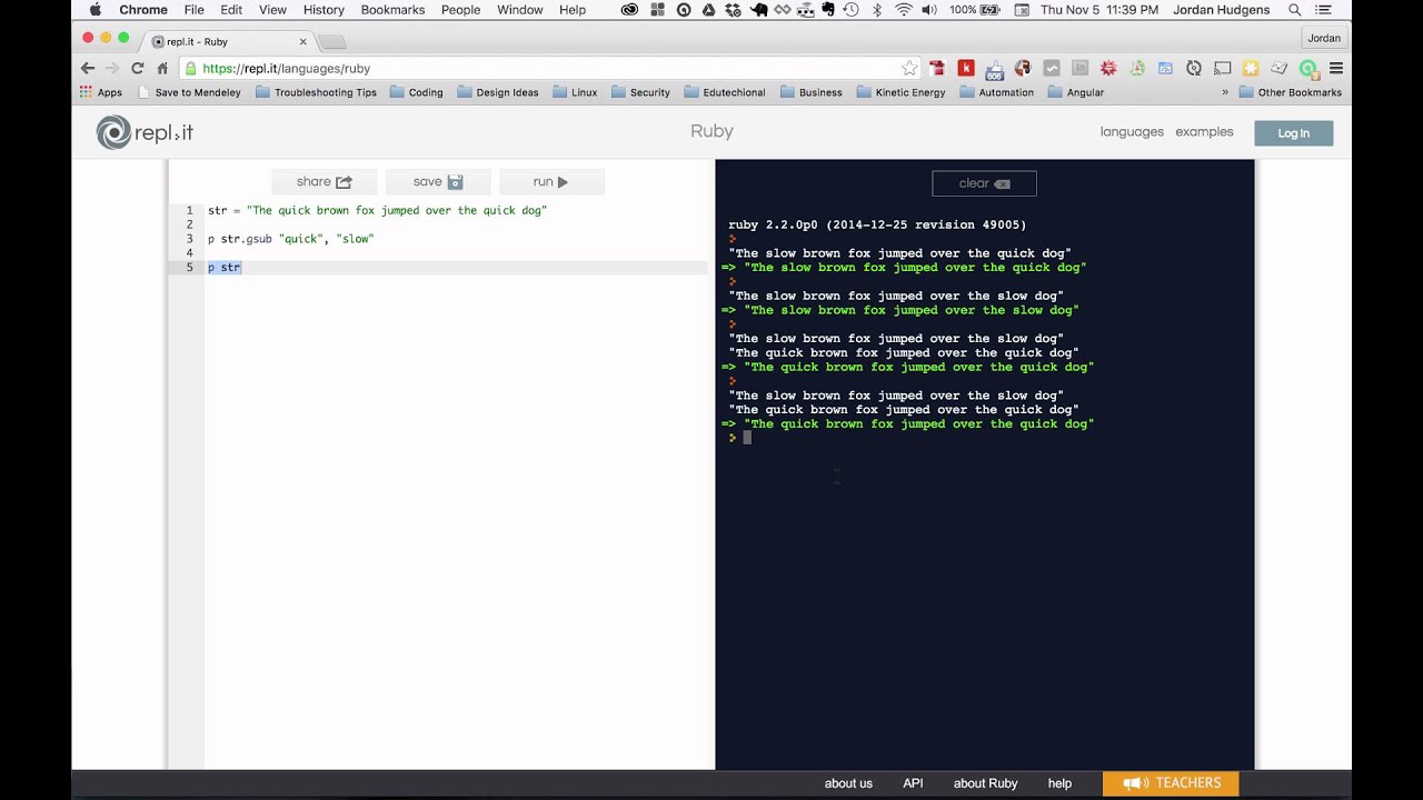 String substitution in Ruby