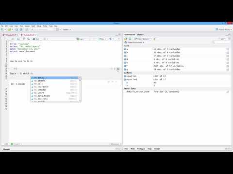 How to Find the ln (Natural Logarithm) in R. [HD]