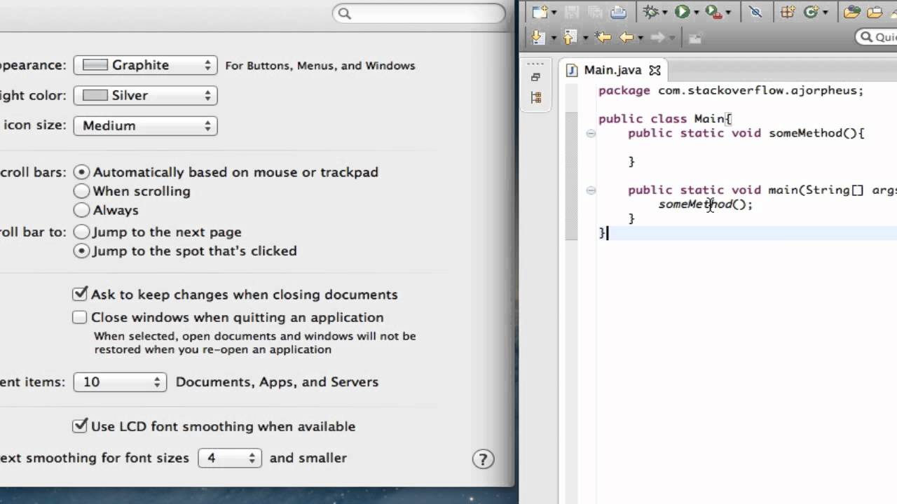 Mountain Lion - Eclipse scroll bar problem