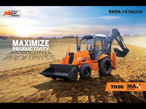 TATA Hitachi TH86 Backhoe Loader, 86 hp, 7500 kg, Price from Rs.2300000 ...