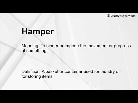 Hamper Meaning