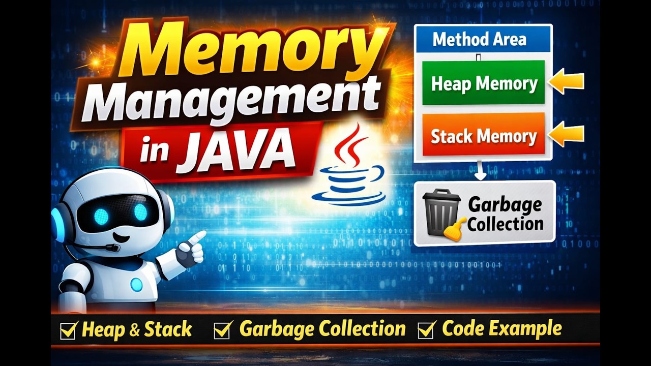 Java Memory Management Full Tutorial | Stack, Heap, Garbage Collector |