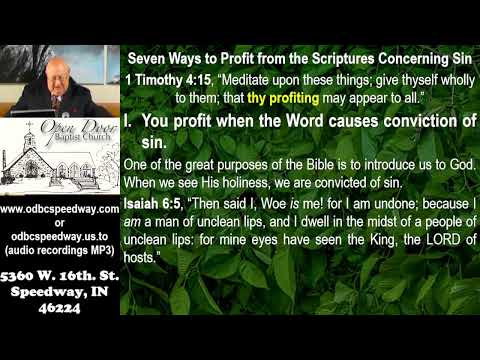 Sunday PM - July 7, 2024 - The Word and Sin