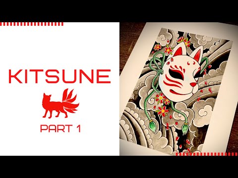 How to draw a stunning Kitsune Mask (part 1)