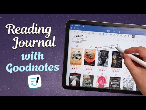 How to use Goodnotes 6 with a 📚 Digital Reading Journal (Beginner Tutorial on my iPad)