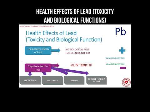 Health effects of lead (toxicity and biological functions) #lead #toxic #heavymetals #leadtoxicity