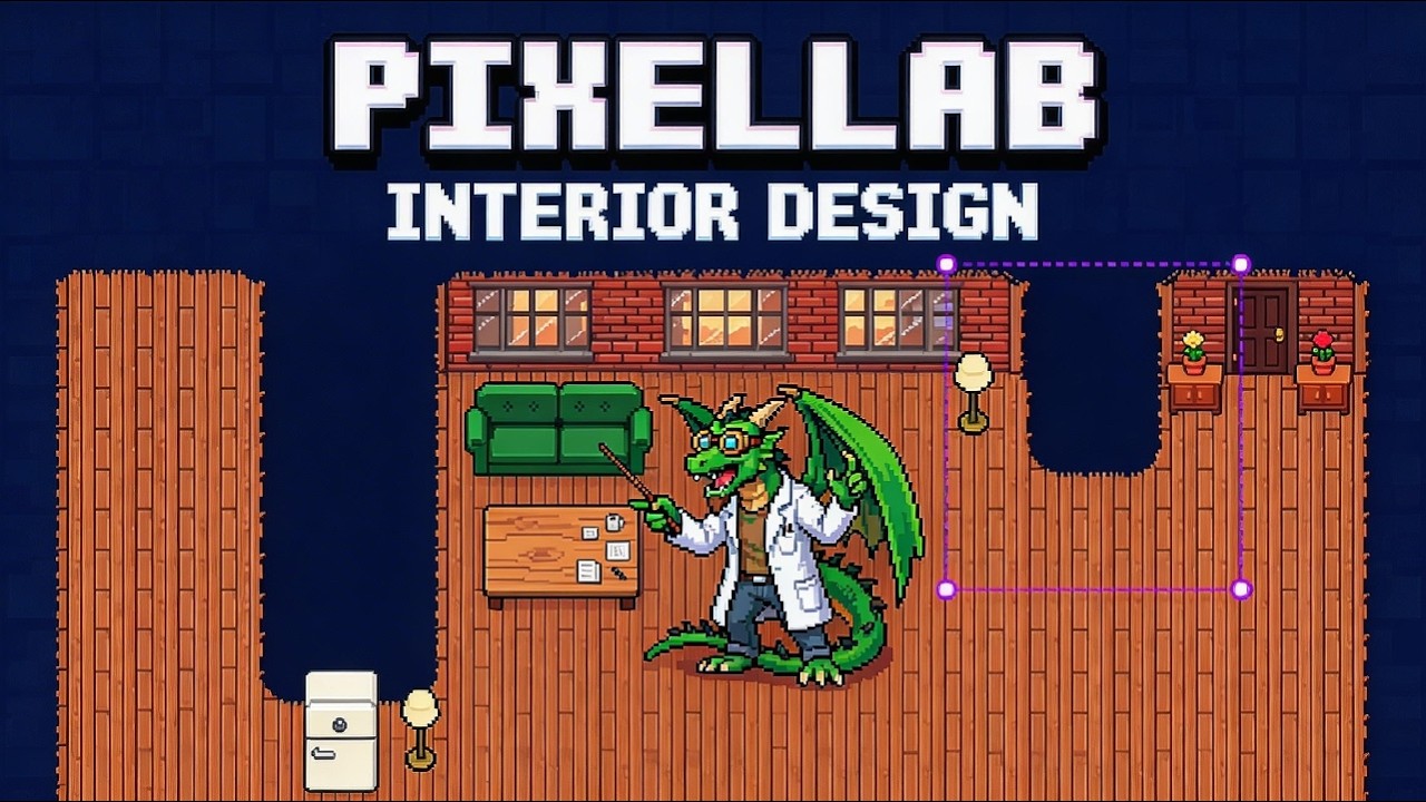How to Create Interior Maps for Top-Down Games (PixelLab Map Workshop Tutorial)