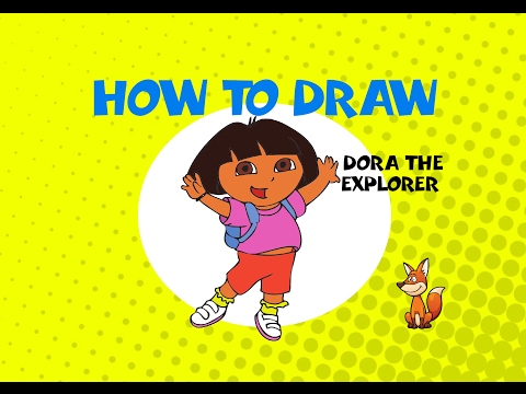 How to draw Dora the Explorer – STEP BY STEP – DRAWING TUTORIAL | Lora ...