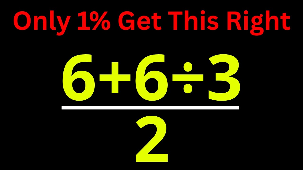 This Math Problem Is a Trap - 99% Fail This Simple Math Problem