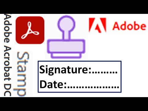 How to add a stamp to a PDF document in Adobe Acrobat