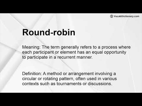 Round-robin Meaning