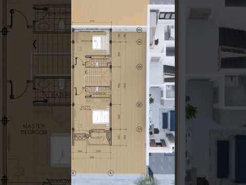 Sustain design Row house layout first floor #sustaindesign #sketchuprender #home #architecture