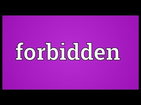 Forbidden Meaning