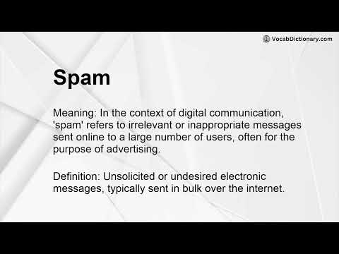 Spam Meaning