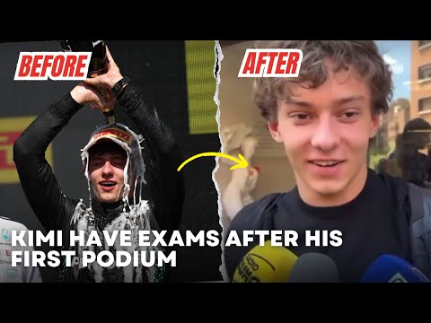 Kimi Antonelli Finishing School Exams right after his first F1 Podium in Canada GP