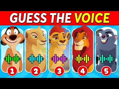 🔊 Guess The Voice! The Lion King Movie 🦁🔥 Simba, Mufasa, Scar, Pumba, Timon