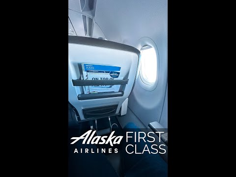 Alaska Airlines First Class || #alaskaairlines #firstclass #shorts