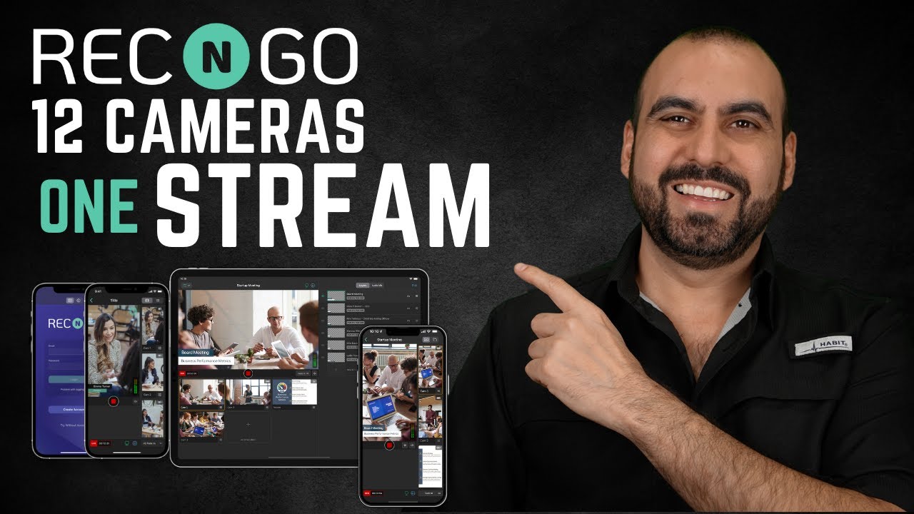 12 Cameras 📹 1 Stream - Revolutionize Your Live Sessions with RECngo lifetime deal!