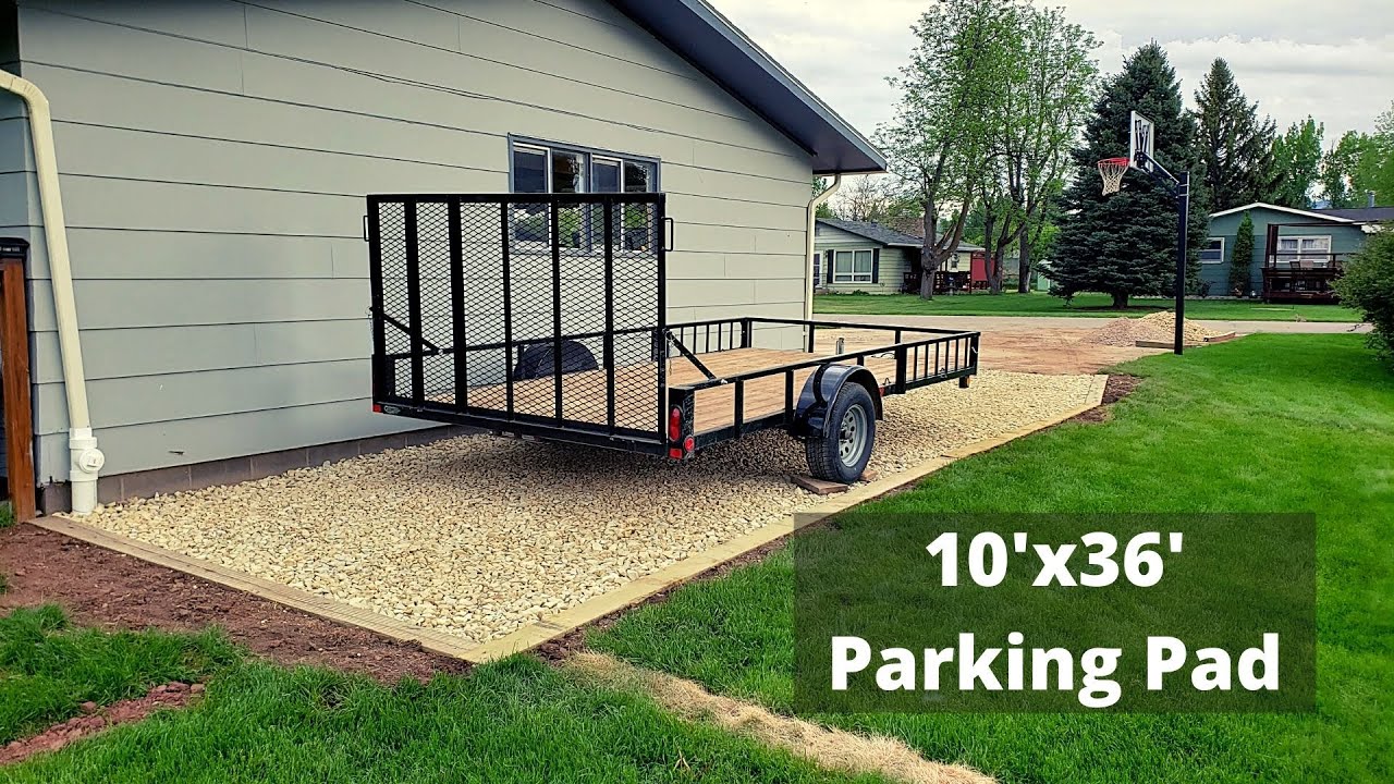 DIY Rock Parking Pad