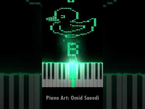 What does the Music Notes & Duck & Flower piano sound like? (Piano MIDI Art) 🎹🎶