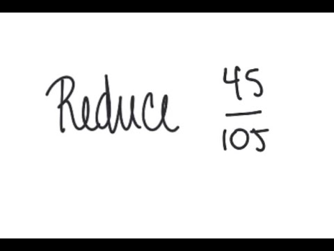 Fractions: Simplify 45/105