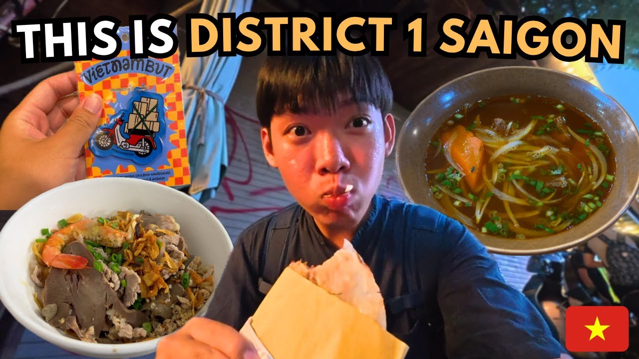 This is the REAL Saigon District 1 🇻🇳| An Authentic Saigon Food & Cafe Tour