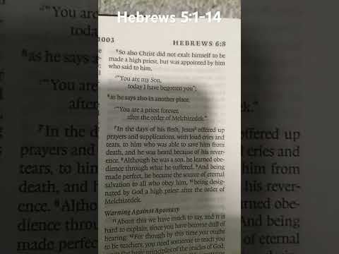 Hebrews 5:1-14 ESV #jesusistheonlywaytoheaven #bibleverses #jesusatthecentreofitall #bible