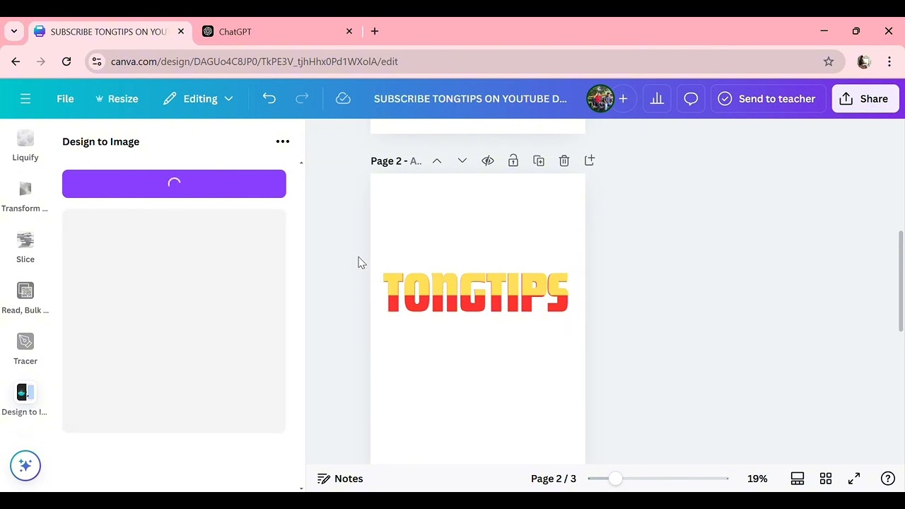 Create a Split color text effect 💯 | Canva Tutorial