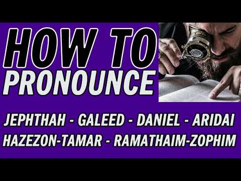 How To Pronounce Bible Names