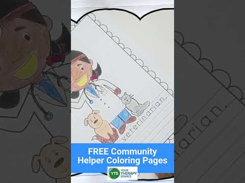 Community Helpers Free Coloring Pages