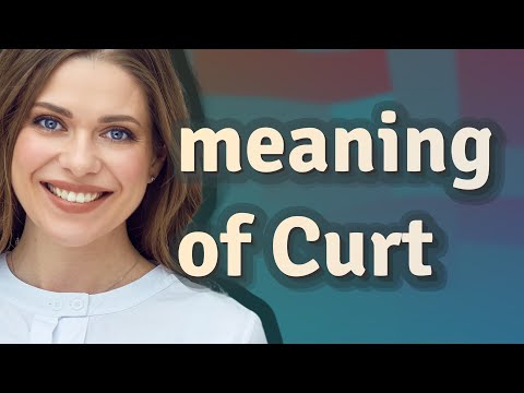 Curt | meaning of Curt