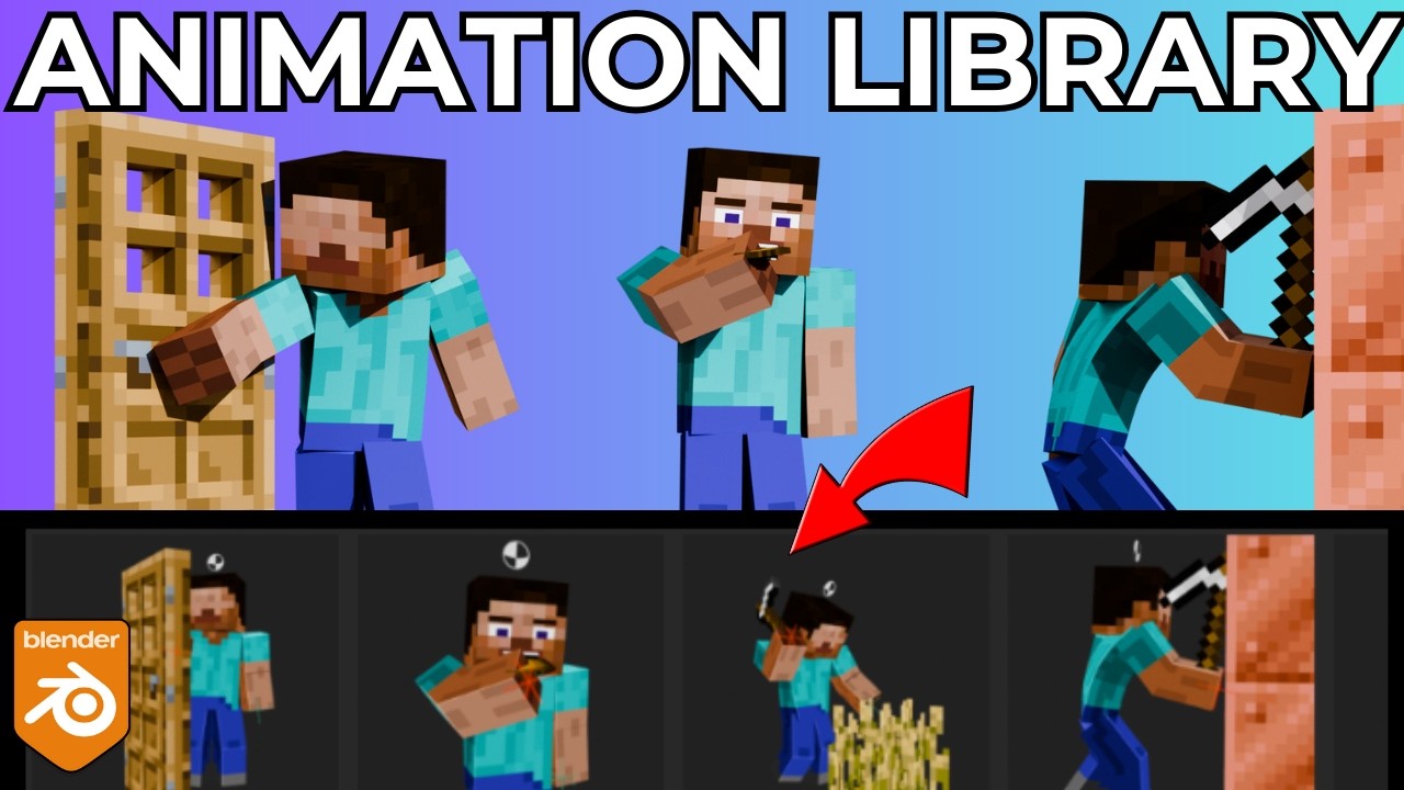 Animation Library Tutorial - How To Make and Re-Use Animation Assets (Blender 4.0)