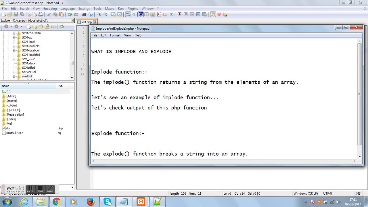 Array to string conversion - Implode function in php