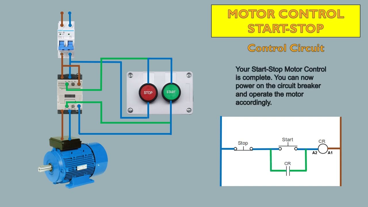 Basic Motor Control - Motor Start Stop Circuit