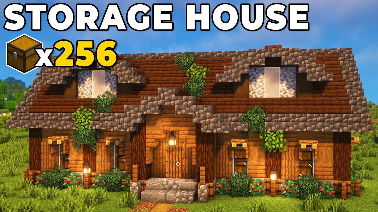 Minecraft: Storage House for Survival [Tutorial] - Minecraft Builders