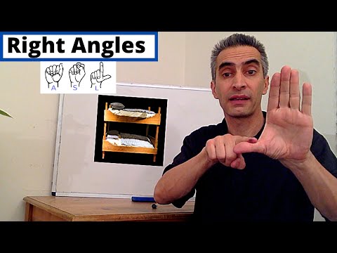 Geometry in ASL: Understanding Right Angles - taught in American Sign Language