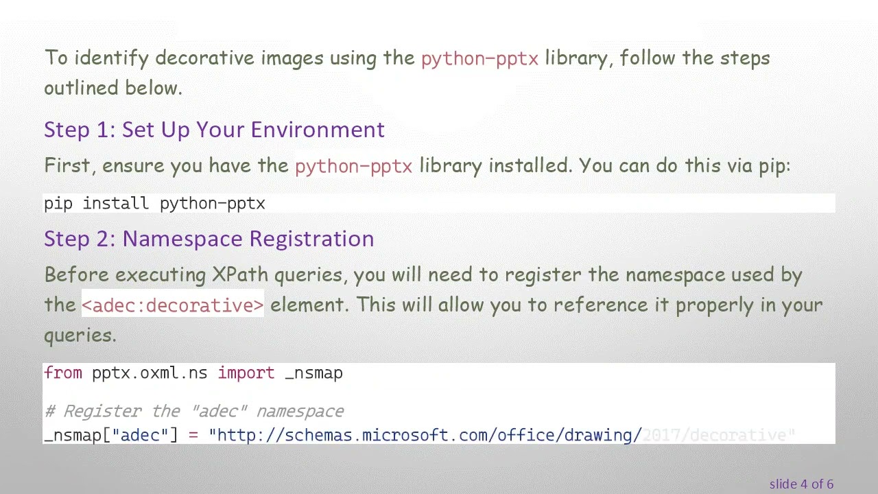 Checking if an Image is Decorative in PowerPoint Using Python-pptx