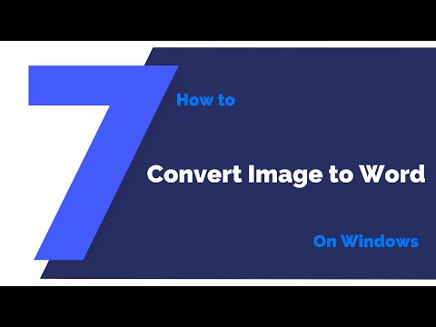 How to Convert a PDF Image to Word on Windows | PDFelement 7